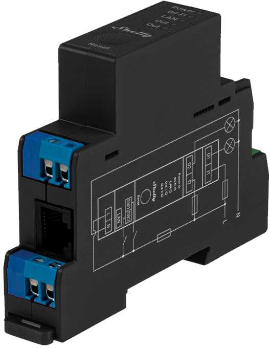 Shelly PRO 2PM išmanioji 2 kanalų relė su elektros sąnaudų matavimu ...
