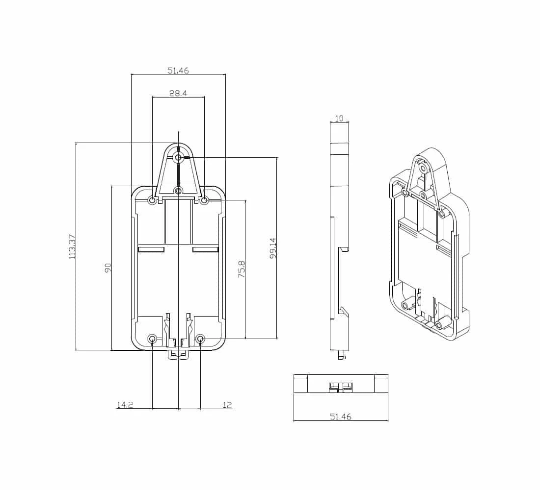 Sonoff DR - Din Rail Trail tvirtinimo bėgelis, modelis - IM180207001 ...