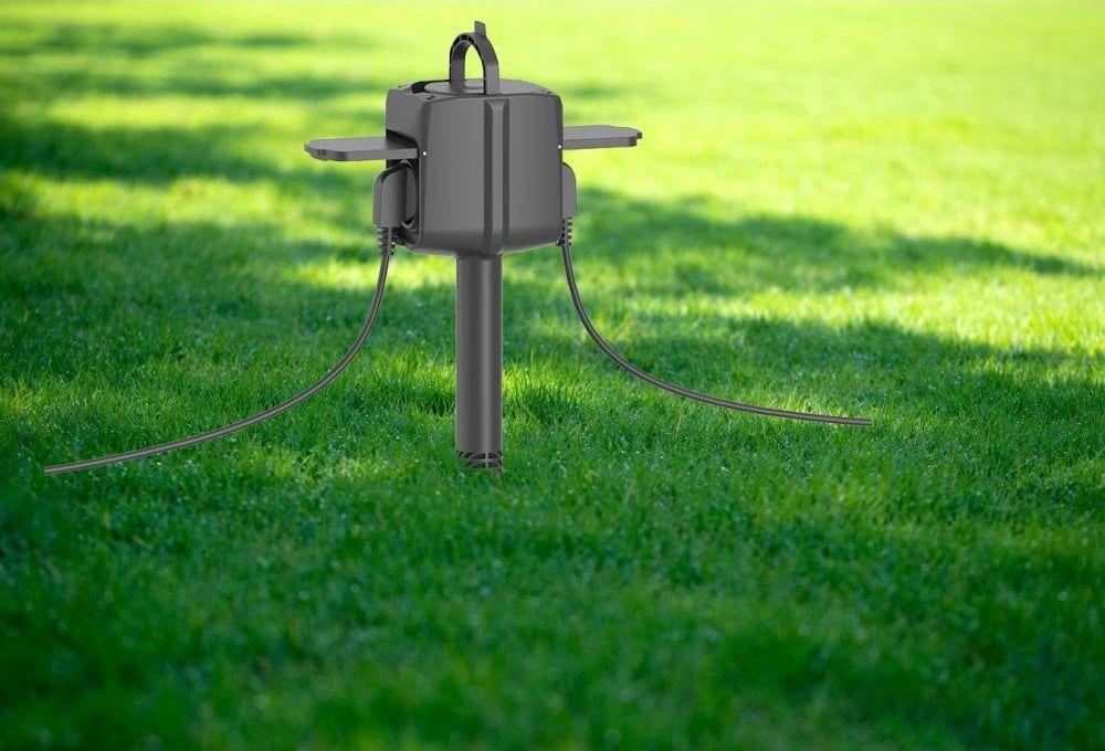 Išmanioji pastatoma dviguba rozetė lauko sąlygomis, Wi-Fi, 3680W, IP44 ...