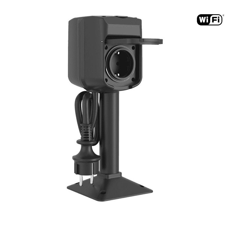 Išmanioji pastatoma dviguba rozetė lauko sąlygomis, Wi-Fi, 3680W, IP44 ...