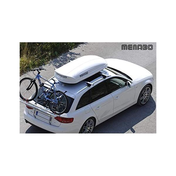 Menabo Stogo bagažinė Mania 460 L Baltas, modelis - Mania 460 L White ...