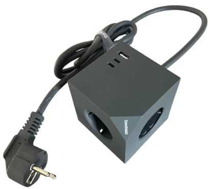 MicroConnect Power Cube, 3 Schuko outlets with Magnetic function, 2 ...