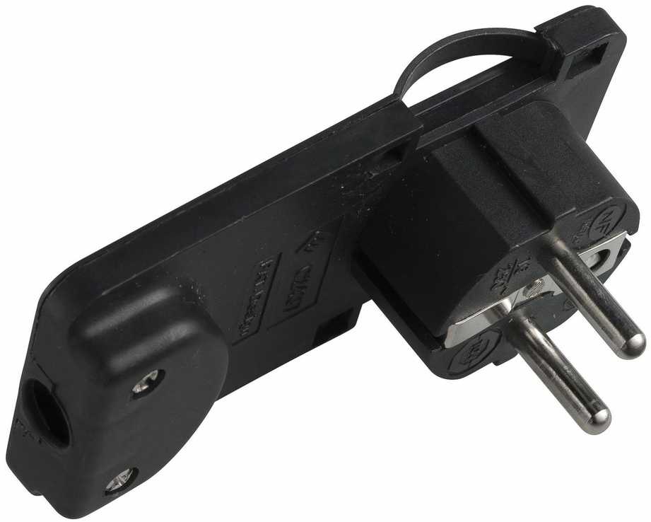 MicroConnect Schuko Angled Power Plug Juodas, Form : Flat, modelis ...