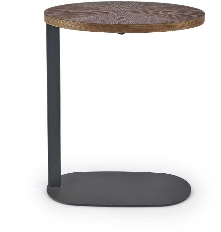 DELPHI coffee table, walnut / juodas, modelis - V-CH-DELPHI-LAW, žema ...