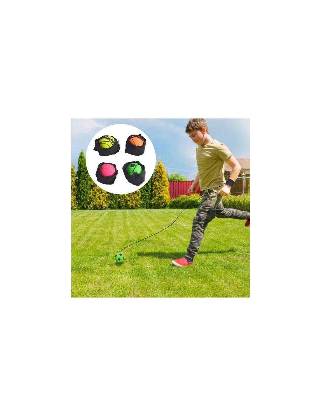 Kamuoliukas Bouncy su virvute tvirtinamas ant rankos, atšokantis atgal, modelis - 9758, žema ...