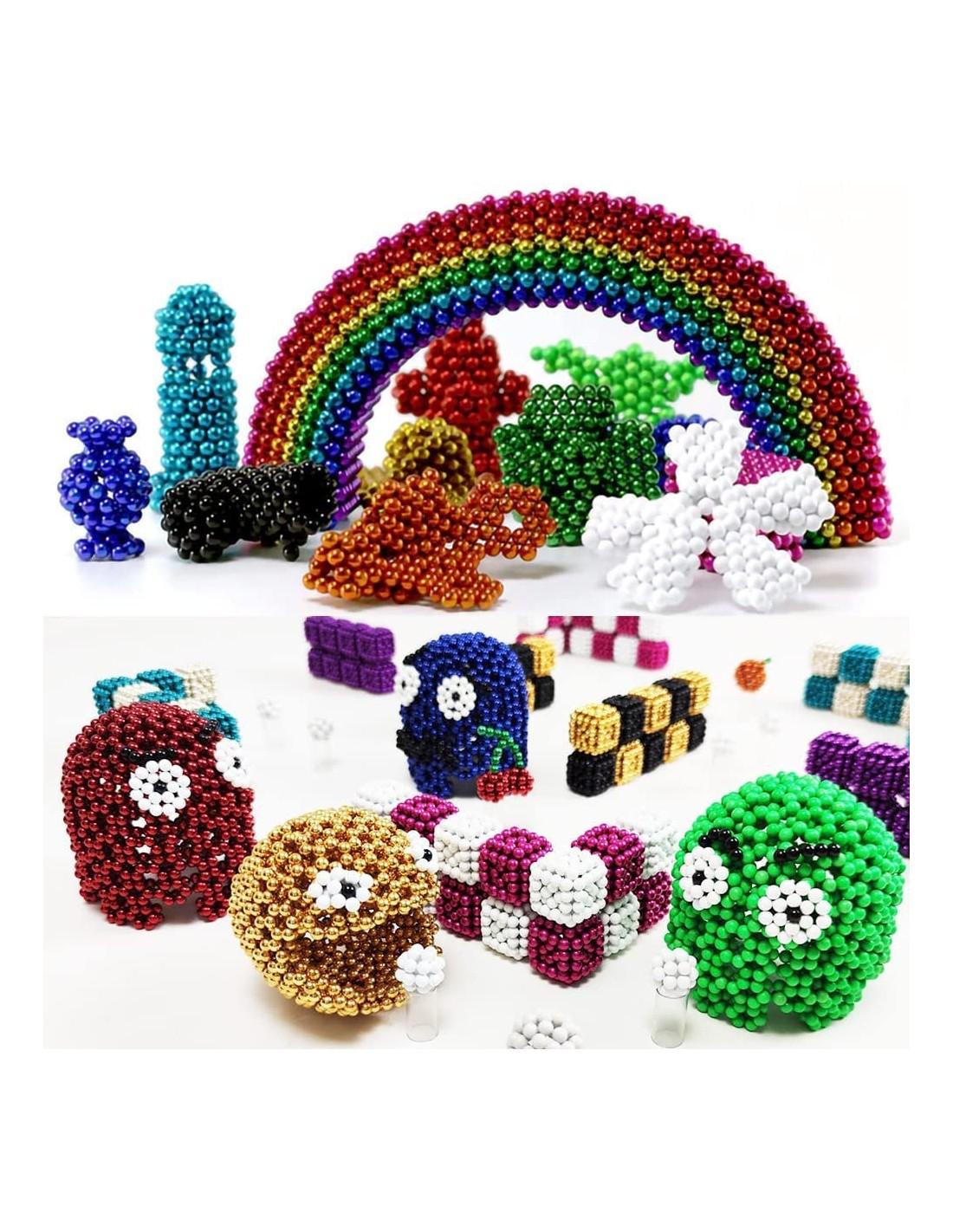 Magy Magnetinių rutuliukų rinkinys, komplekte 216 vienetų spalvotų ...