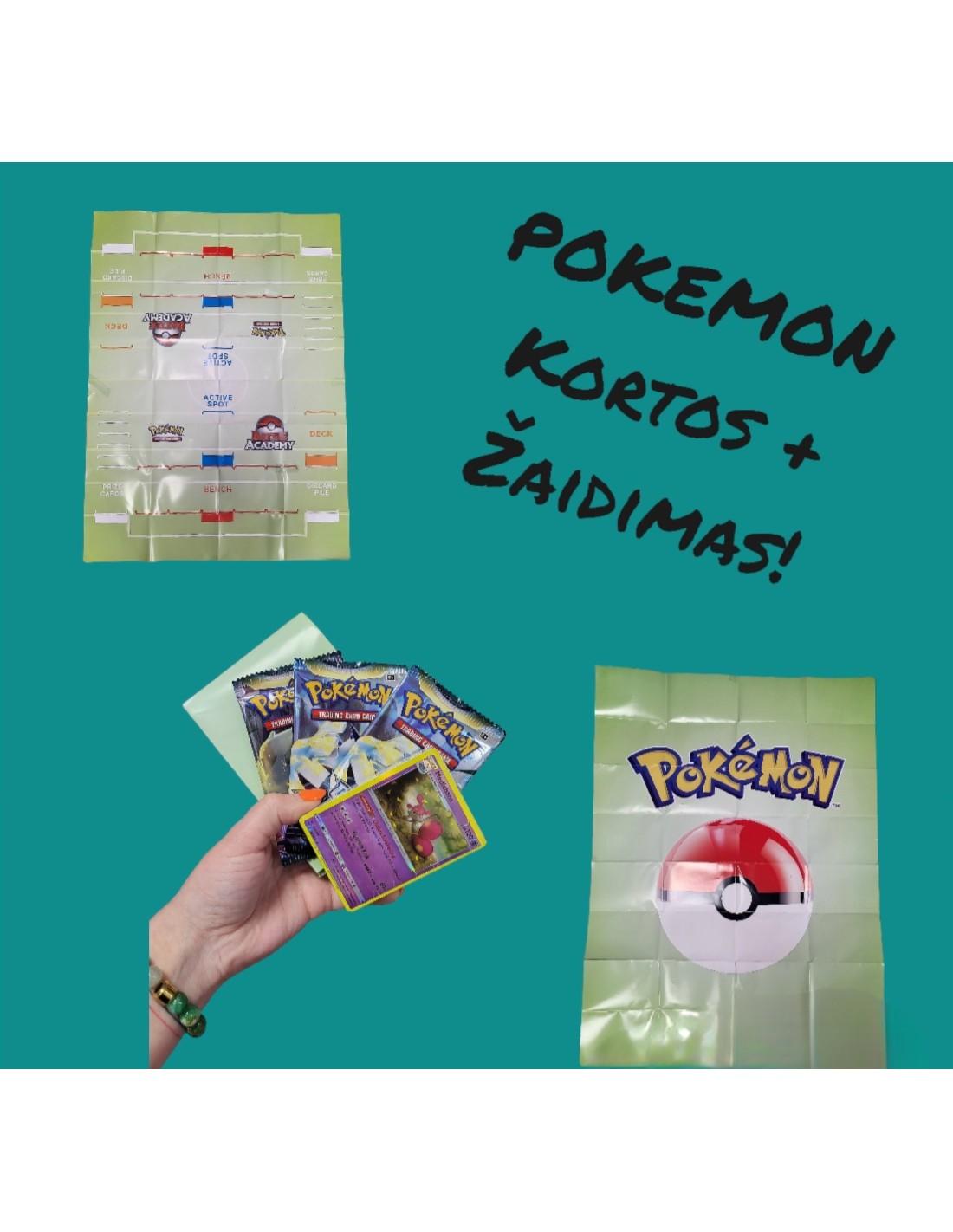 Magy Pokemon kortos, pakuotė 70 vnt.Crown Zenith, plius žaidimas ...
