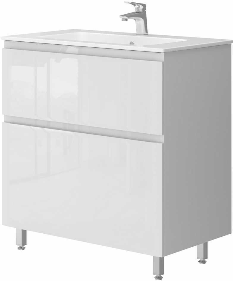 Vonios kambario spintelė su praustuvu Ester ES-80 balta, žema kaina | Varle.lt