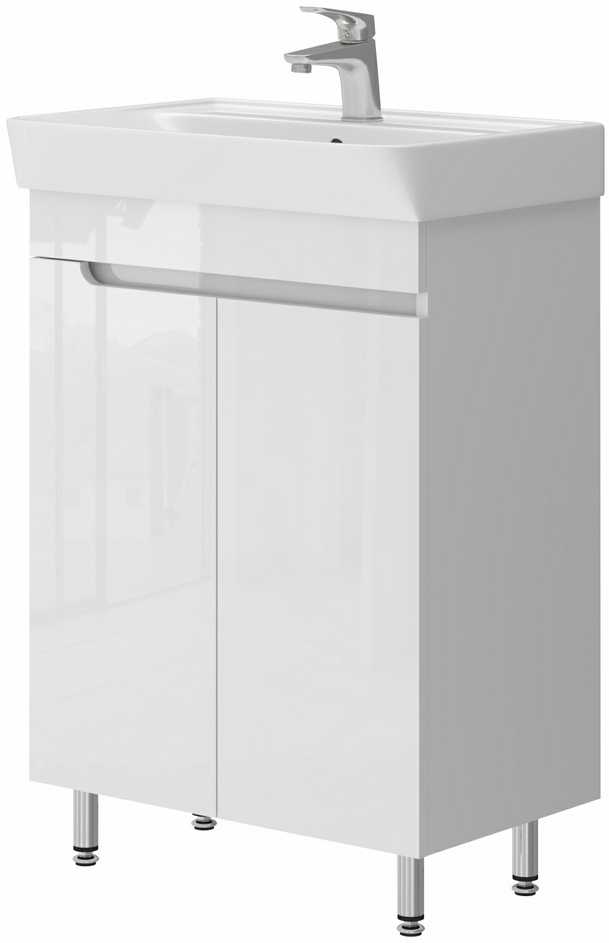 Vonios kambario spintelė su praustuvu OZON OZ-60 balta, žema kaina | Varle.lt