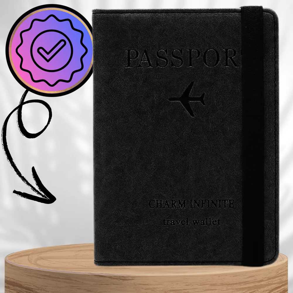 Kelioninis dėklas dokumentams ir pasui, su RFID apsauga nuo vagystės ...