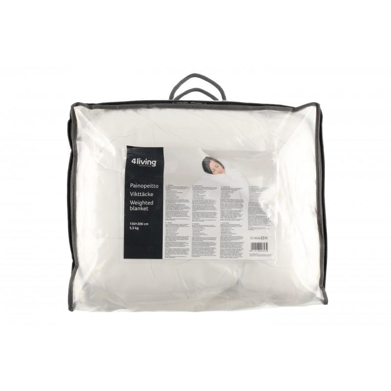4Living Pasunkinta antklodė "Cloud", 150x200 cm, 5,5kg, balta, modelis ...
