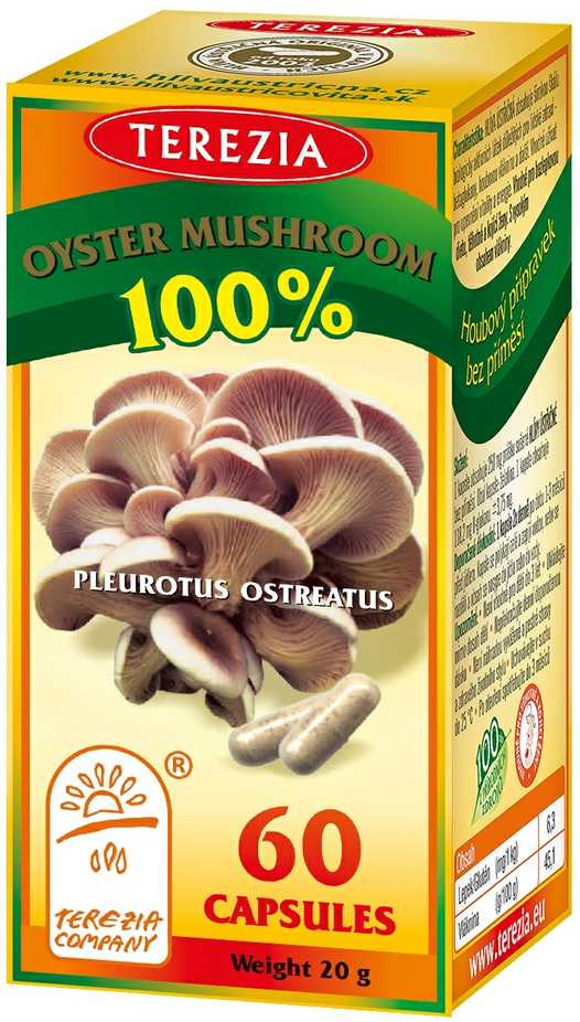 TEREZIA 100% OYSTER GRYBAS 60 KAPSULIŲ, žema kaina | Varle.lt