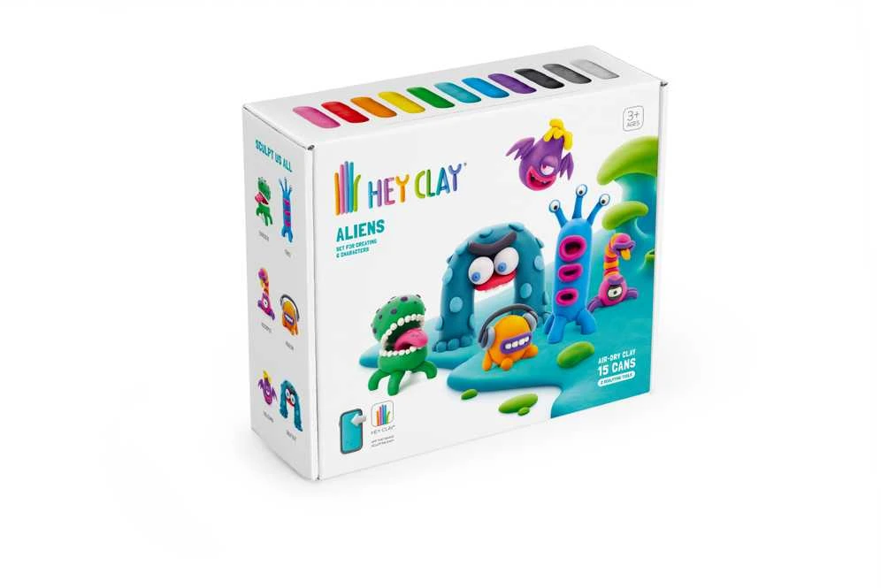 HEY CLAY Modeliavimas Clay Aliens, modelis - 15019, žema kaina | Varle.lt