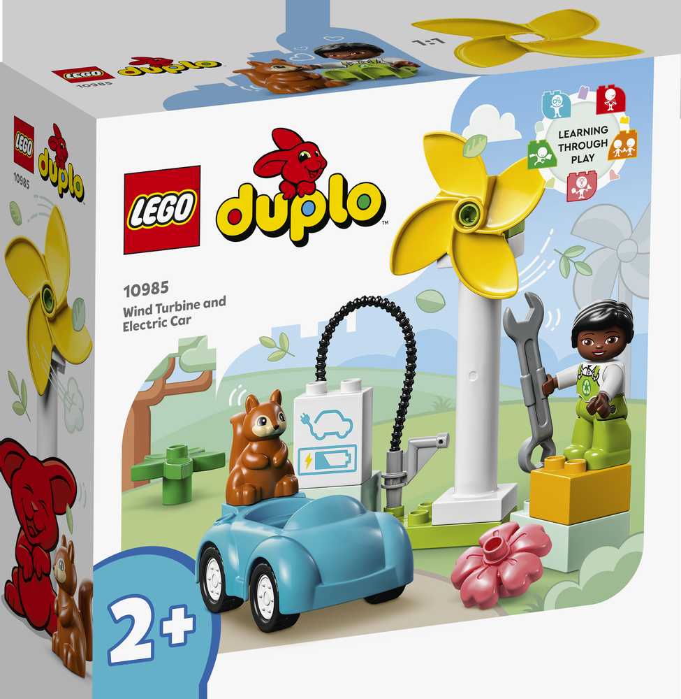 LEGO® DUPLO® Vėjo turbina ir elektromobilis (10985), modelis - 10985 ...