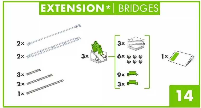 Ravensburger GraviTrax prailginimo tiltai, modelis - 22423U, žema kaina ...
