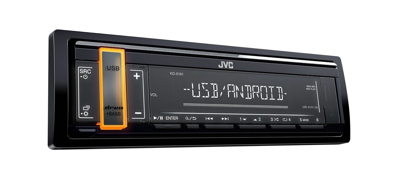 Automagnetola Radio car JVC KD-X161 (USB), modelis - ‎KD-X161, žema ...