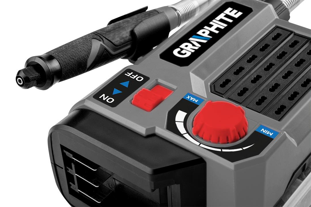 Graphite Multiszlifierka Energy+ 18V be akumuliatoriaus ir kroviklio ...