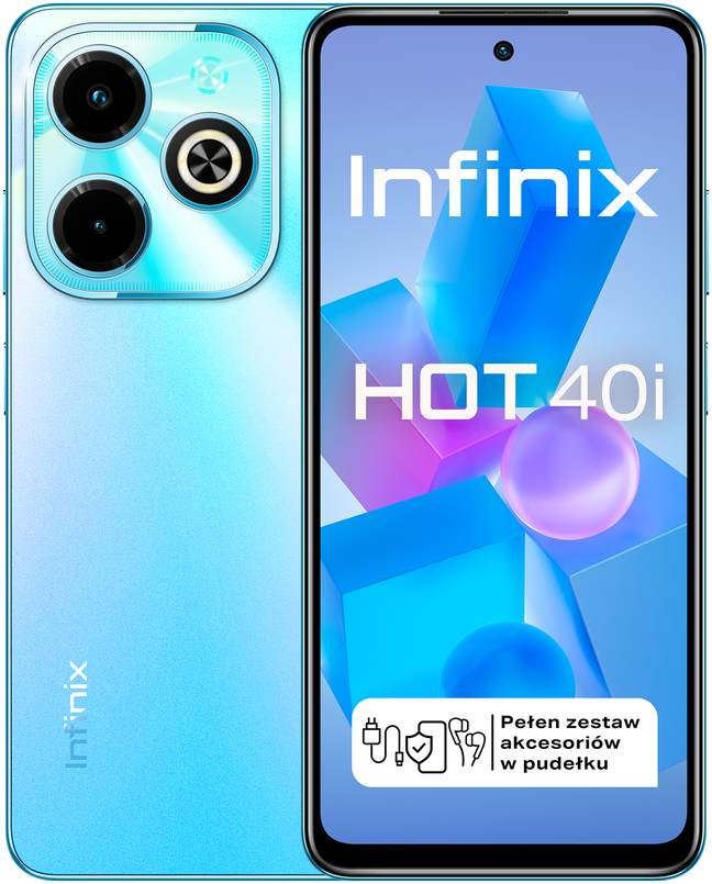 INFINIX HOT 40i 8 / 256GB Palm Mėlyna, Model X6528B, žema kaina | Varle.lt