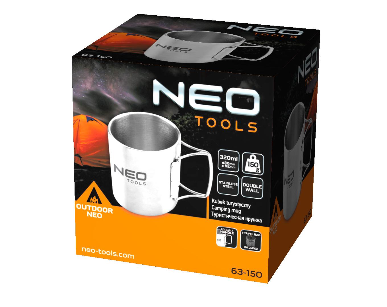 Neo Tools Neo 320 ml kelioninis puodelis, modelis - 63-150, žema kaina | Varle.lt