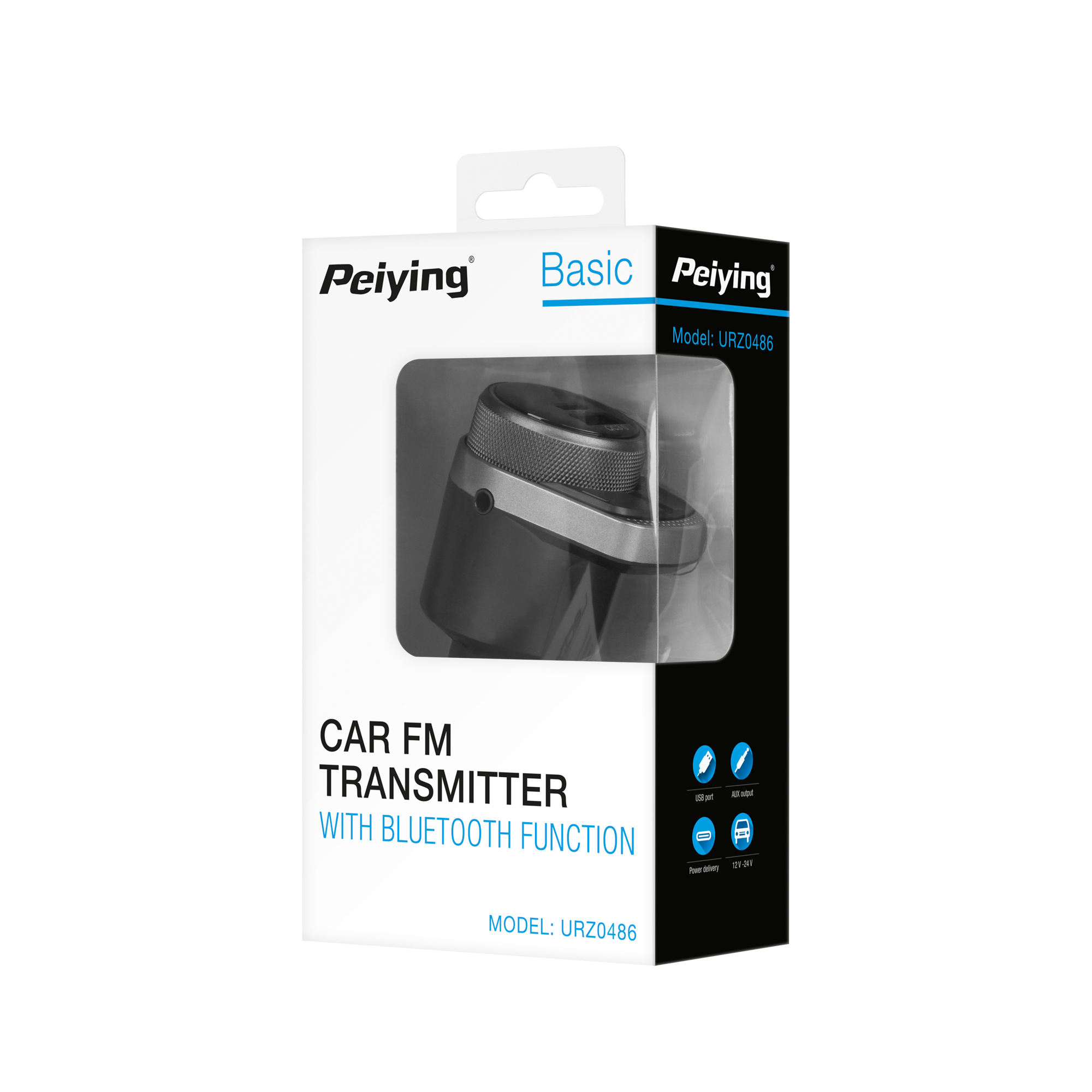 Peiying FM automobilinis siųstuvas su bluetooth funkcija., modelis ...