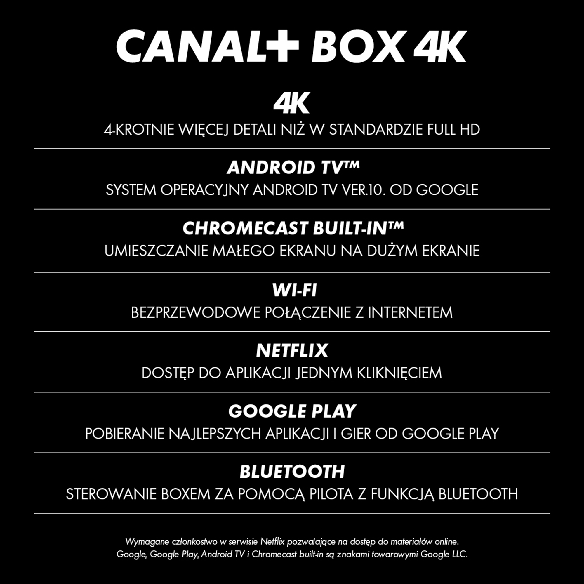Inne Canalplus Dekoder CANAL+ BOX 4K, modelis - BOX4, žema kaina | Varle.lt