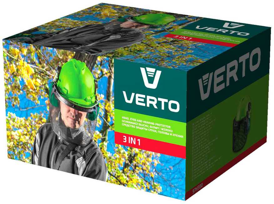 Verto Klausos, galvos ir regos apsaugos priemonės 3 viename, modelis ...
