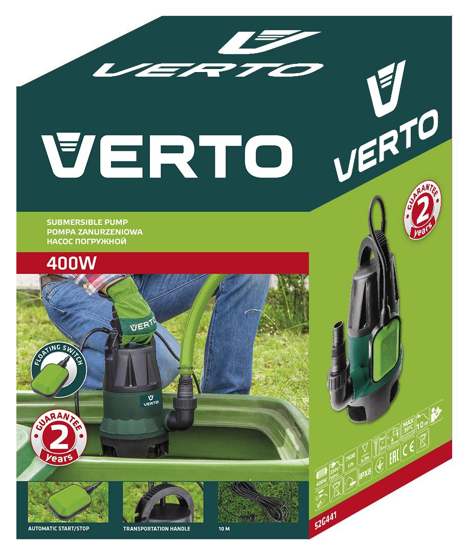 „Verto“ 400 W nešvaraus vandens panardinamasis siurblys (52G441 ...