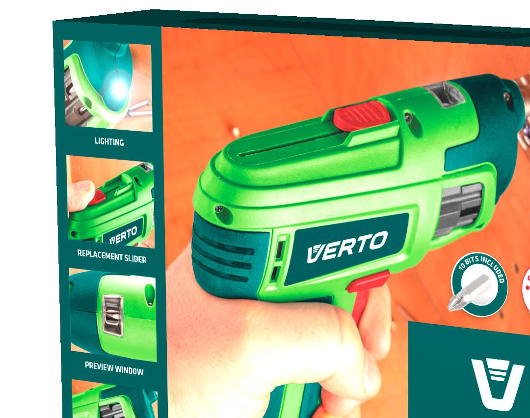 Verto Akumuliatoriaus atsuktuvas 3,6 V, Li-Ion / 1,5 Ah, bokštelis ...