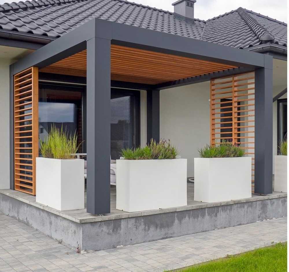 Monumo Longerino standartinis stačiakampis gėlių vazonas, 2 spalvų ...