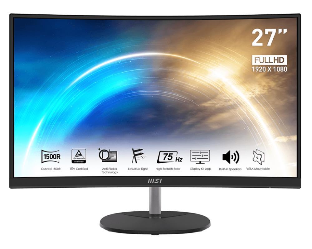 LCD monitorius|MSI|PRO MP271CA|27"|Verslas / Išlenktas|Skydas VA ...