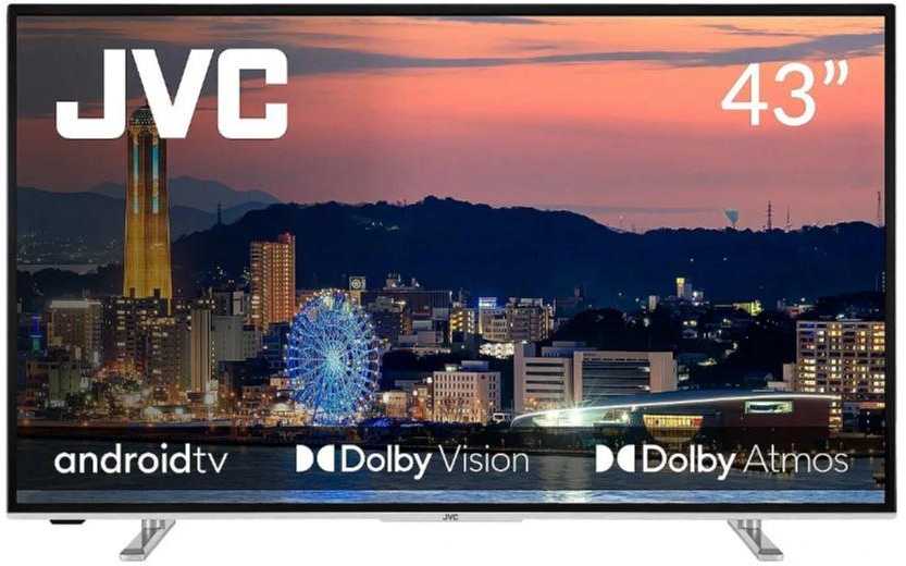 Televizorius TV Set|JVC|43"|4K|3840x2160|Wireless LAN|Bluetooth|Sidabrinis|LT-43VG7400, modelis ...
