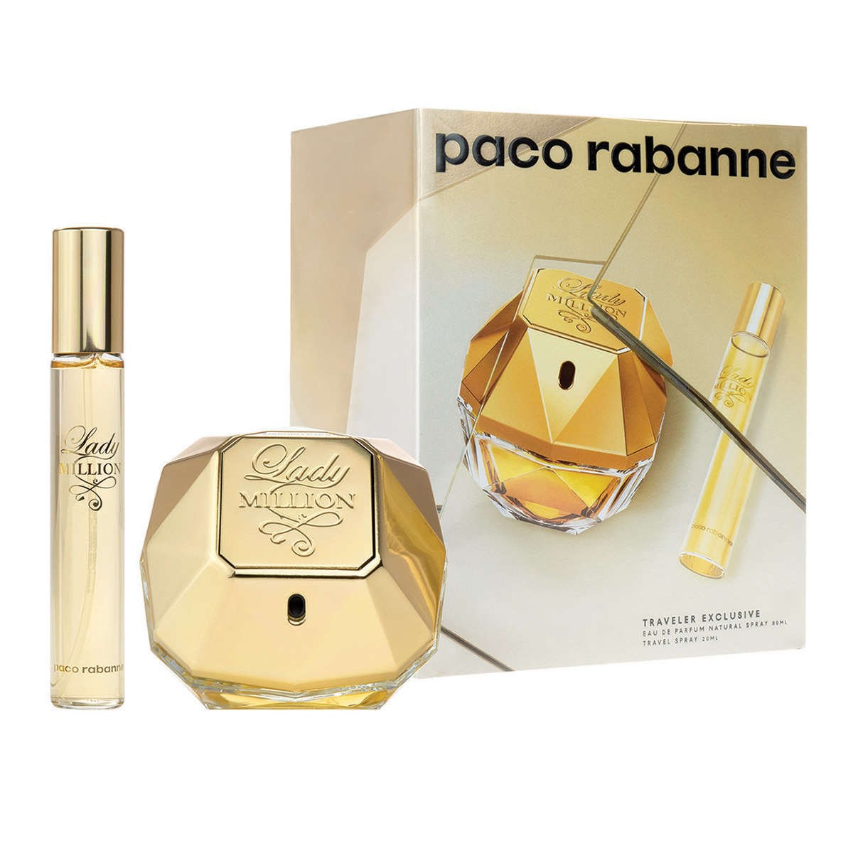 Paco Rabanne Lady Million for Women (Kvepalai Moterims) EDP 80ml + 20ml ...