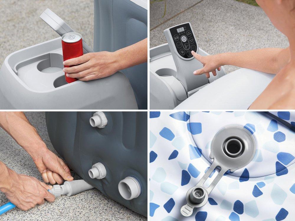 Pripučiama sūkurinė vonia 2-4 asmenims Jacuzzi LayZSpa BALI, Bestway ...