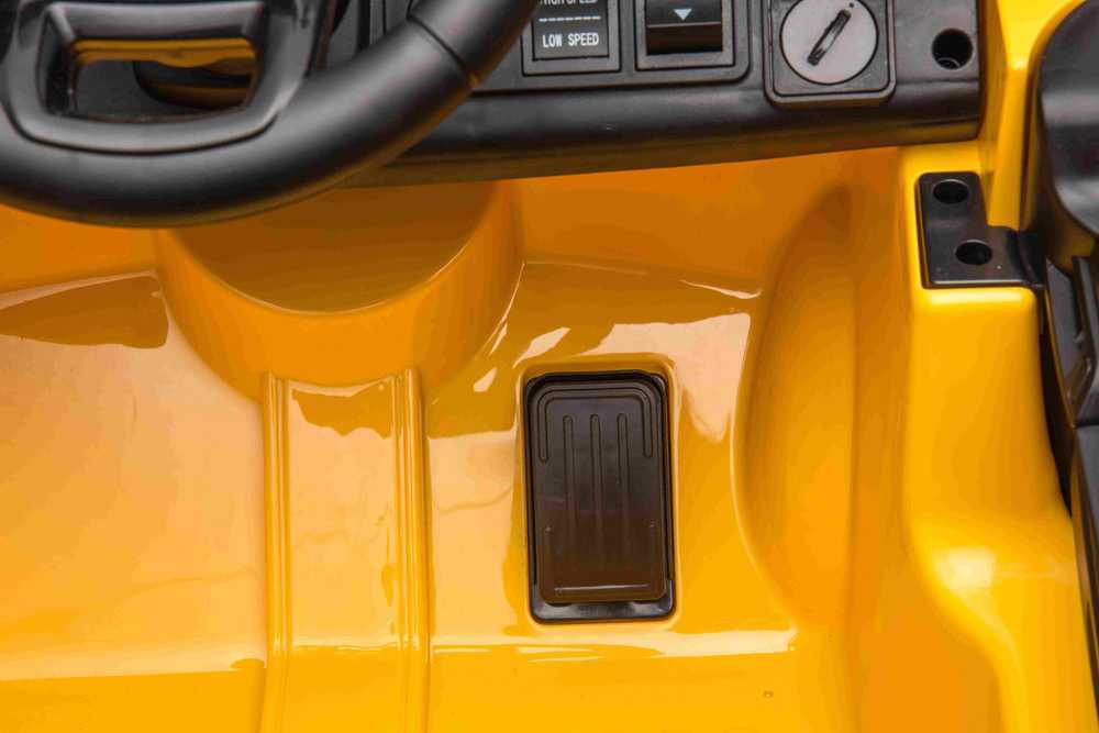 Vienvietis elektrinis džipas vaikams Ford Ranger LIFT, geltonas, žema ...