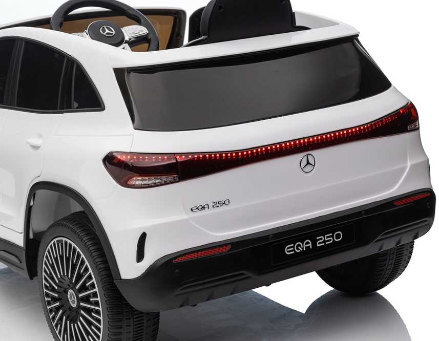 Vienvietis elektrinis džipas vaikams Mercedes Benz EQA 250, baltas ...