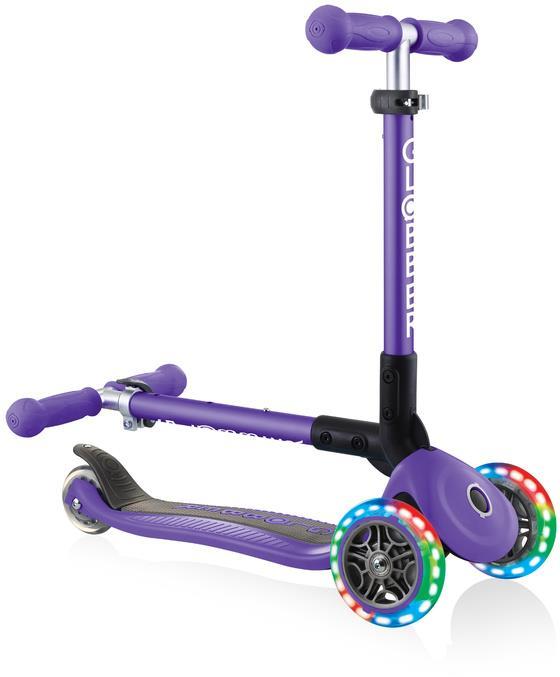 GLOBBER paspirtukas Junior Foldable Fantasy Lights, violetinis, 437-103 ...