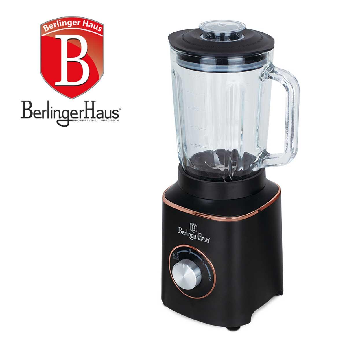 Blenderis BERLINGER HAUS Juodas ROSE BH-9449, modelis - KNFF3511, žema ...