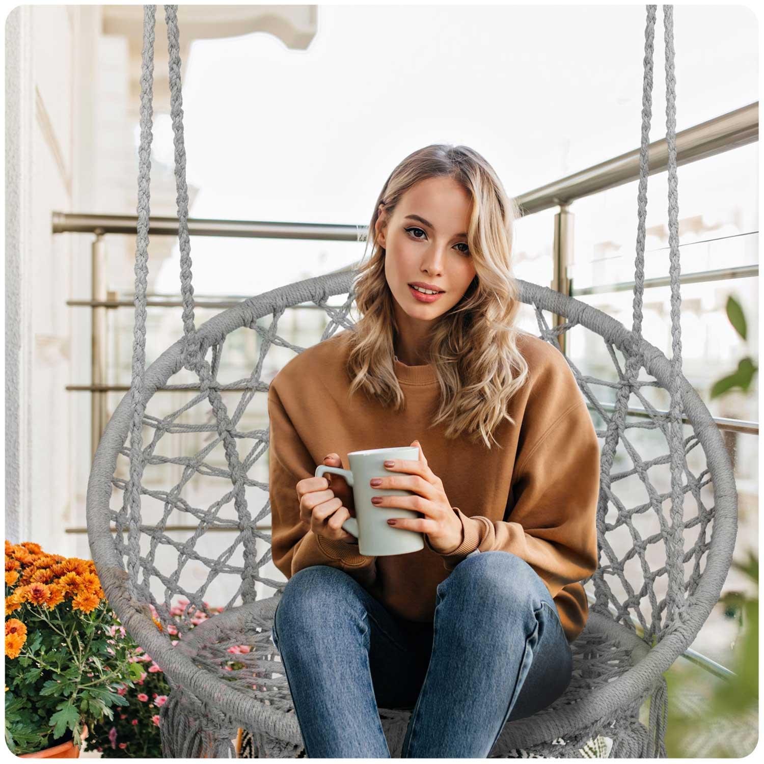 Sofotel Boho pakabinamas krėslas -sūpynės, pilka, modelis - 290002 ...