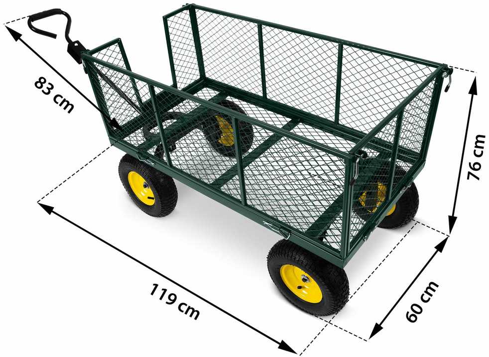 Vežimėlis sodo wywrotka 280l Humberg HM-510, modelis - 551000, žema ...