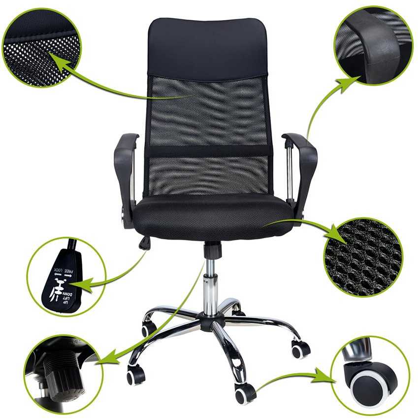 FunFit Biuro kėdė Calviano Xenos Compact, juoda, modelis - 2-uniw, žema ...