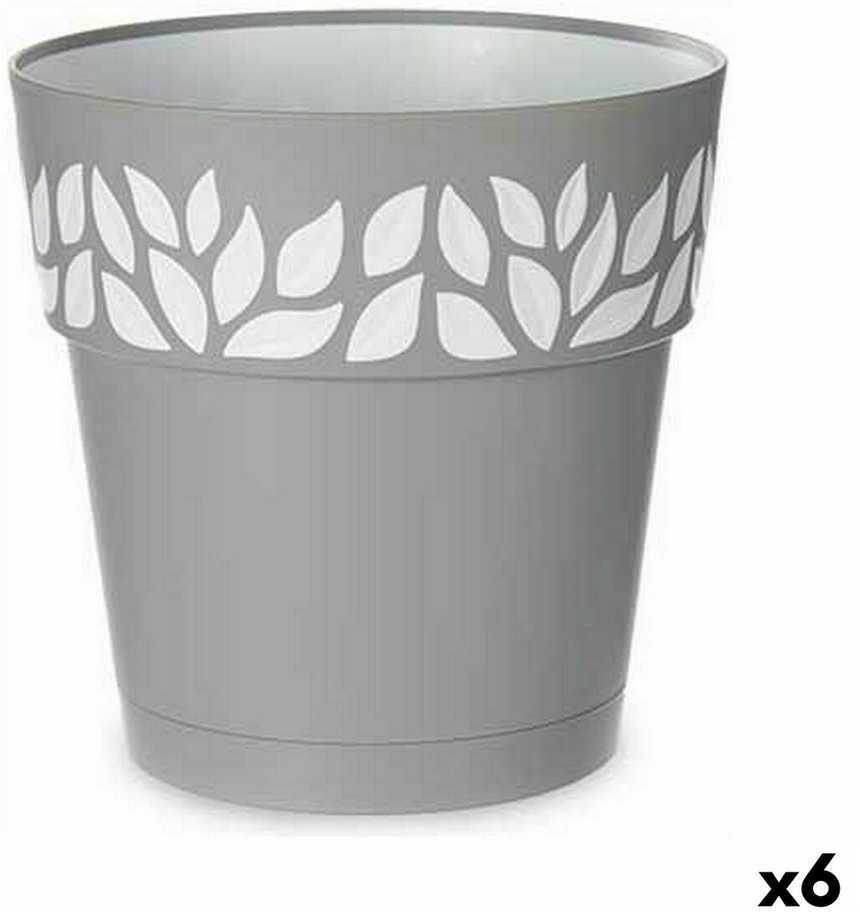 Vazonas su automatiniu drėkinimu Stefanplast Cloe Pilka Plastmasinis 25 ...