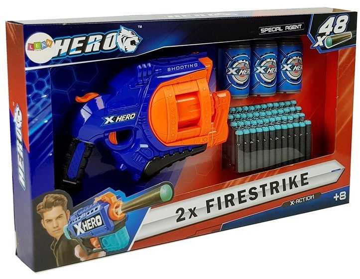 Lean Cars Pistoletas putplasčio šoviniams 48vnt, modelis - 8461, žema ...