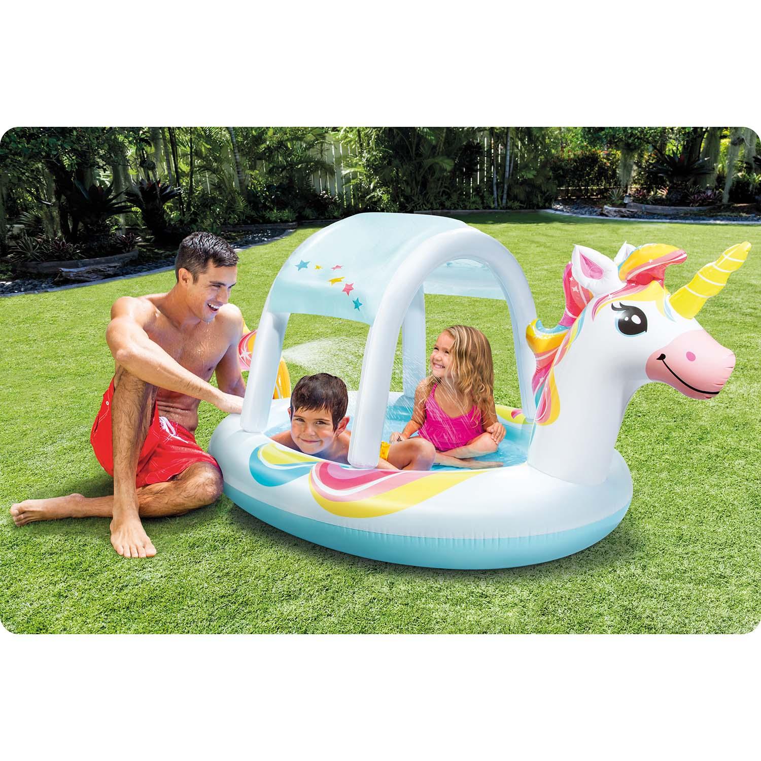 Dušo padėklas su stogeliu Unicorn 254 x 132 cm Intex 58435, modelis ...