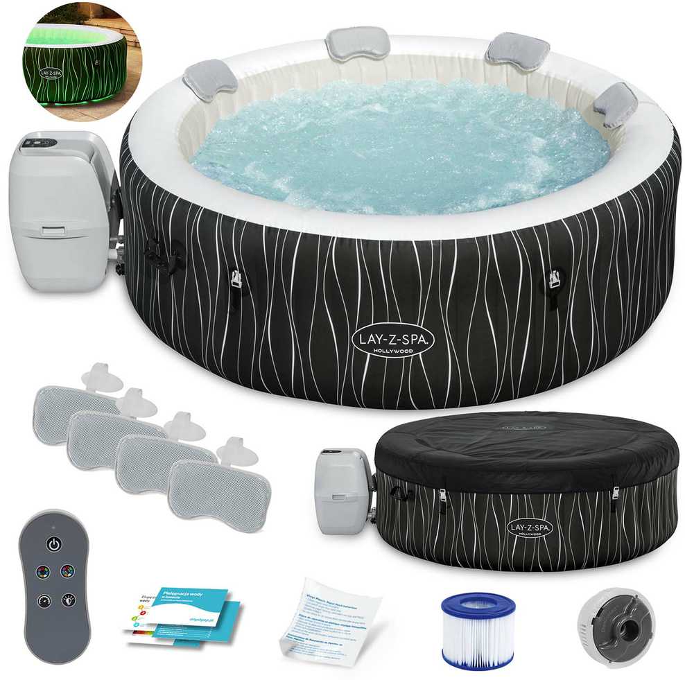 6 vietų pripučiama SPA sūkurinė vonia 196 x 66 cm Bestway 60059 ...