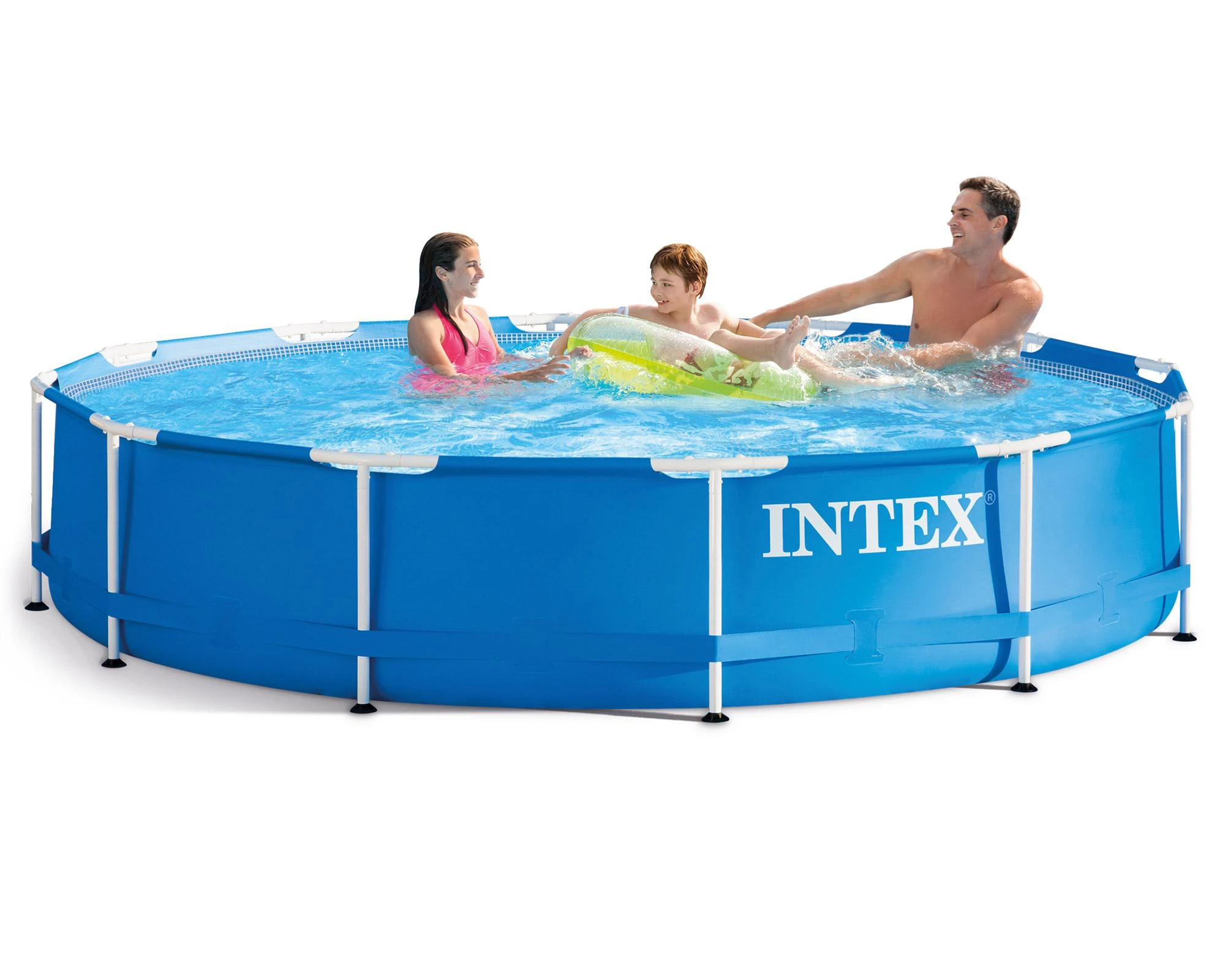 Intex Apvalus karkasinis baseinas, 366 x 76 cm, su uždangalu, sodui ir ...