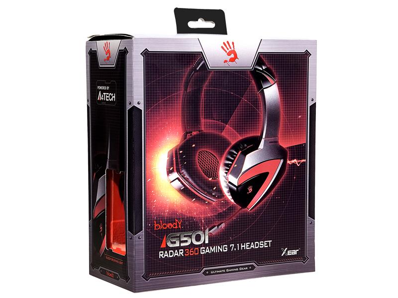 Žaidimų ausinės A4Tech Bloody G501 Radar 360 Gaming 7.1 USB, modelis ...