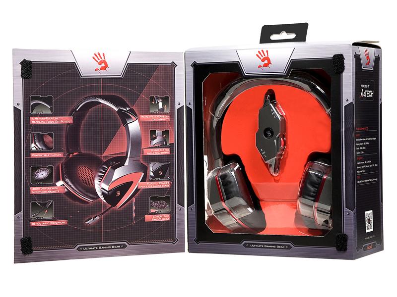 Žaidimų ausinės A4Tech Bloody G501 Radar 360 Gaming 7.1 USB, modelis ...