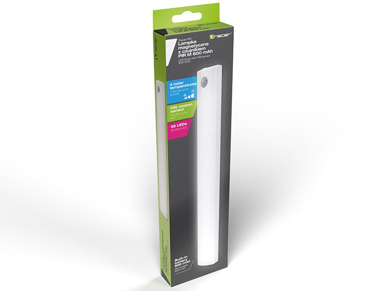 TRACER M PIR 600mAh magnetic with sensor flashlight LED, žema kaina ...