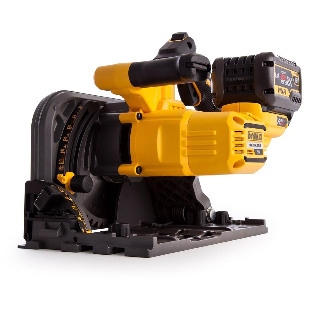 DEWALT FLEXVOLT diskinis pjūklas – GROTUVĖS KIŠTUKAS 54V 2x6.0Ah ...