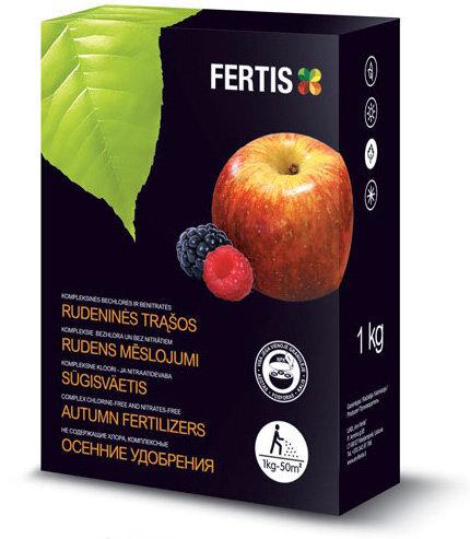 Fertis rudeninės kompleksinės trąšos, be chloro ir nitratų, 1kg, žema ...